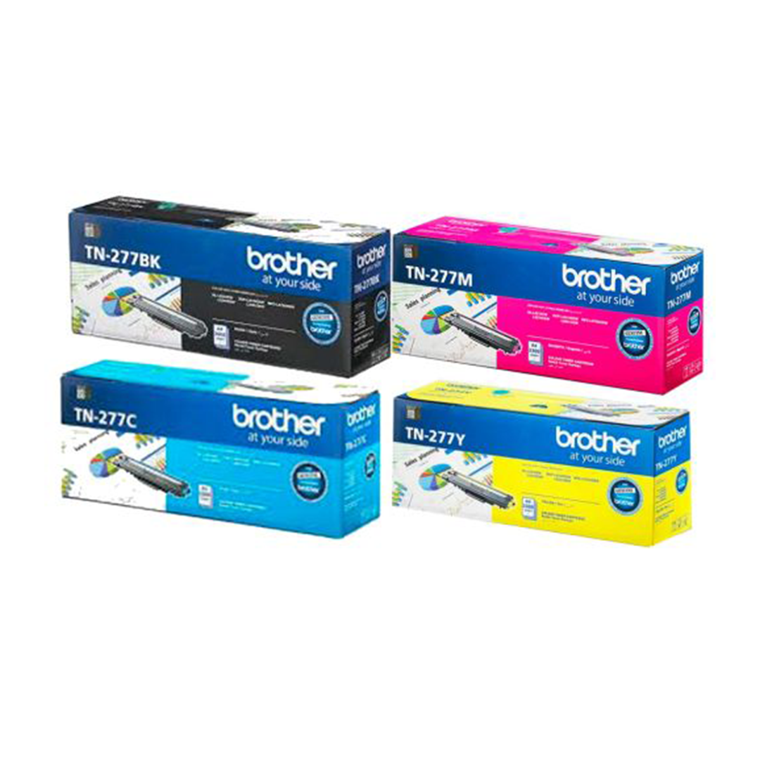 Brother TN277BK, TN277C, TN277M, TN277Y Toner Cartridges – Black, Cyan ...