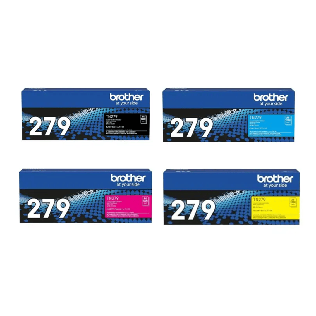Brother TN279BK, TN279C, TN279M, TN279Y Toner Cartridges – Black, Cyan ...