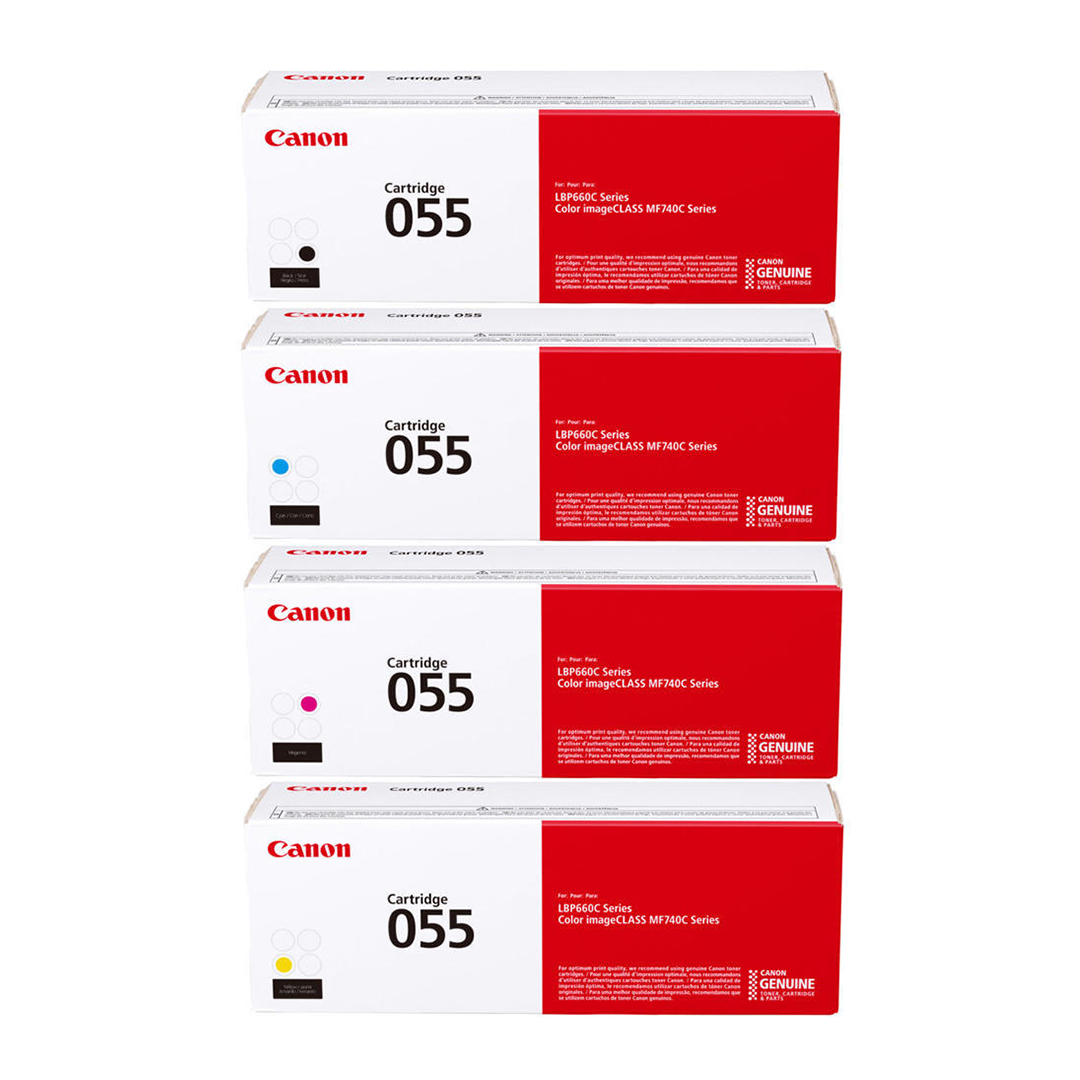 Canon 055 Toners – Black, Cyan, Magenta, Yellow - Advanced PC Bahrain