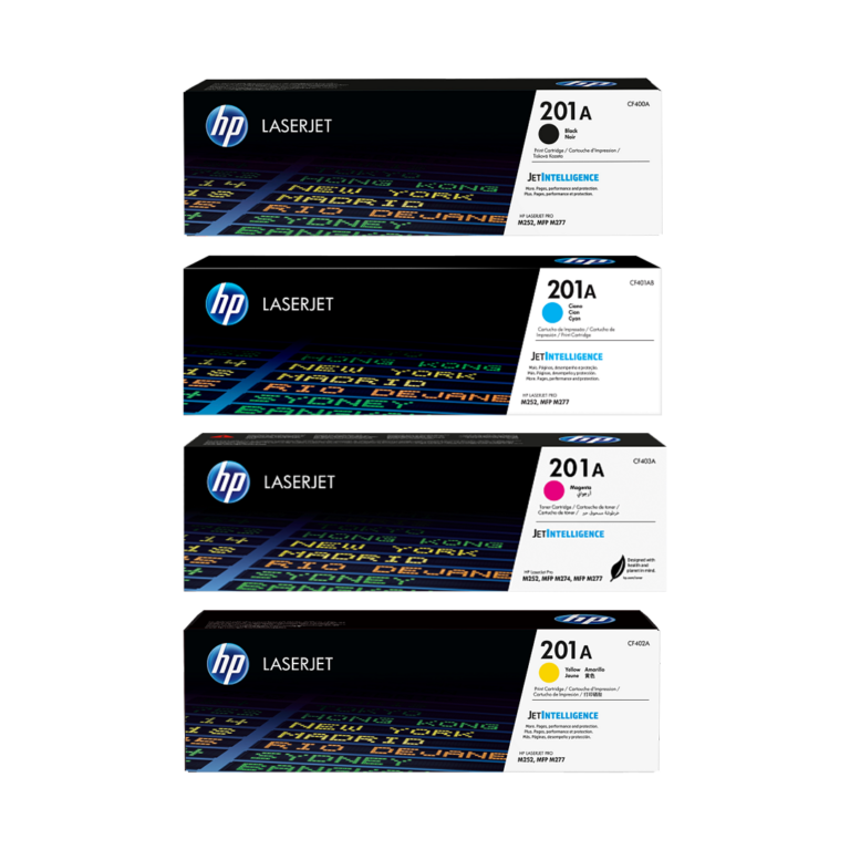 HP 201A Original LaserJet Toner Cartridge - Black, Cyan, Magenta ...