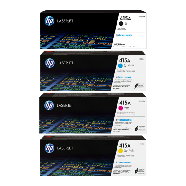 HP 415A Original LaserJet Toner Cartridge - Black, Cyan, Magenta ...